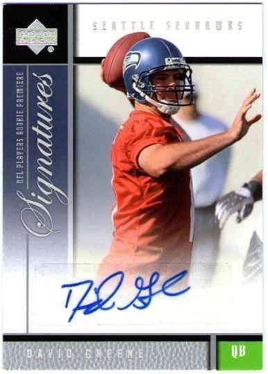 DAVID GREENE 2005 Upper Deck Rookie Premiere Signatures Autograph Auto ...