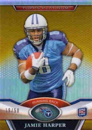 JAMIE HARPER 2011 Topps Platinum Rookie Gold Refractor Parallel 19/50 ...