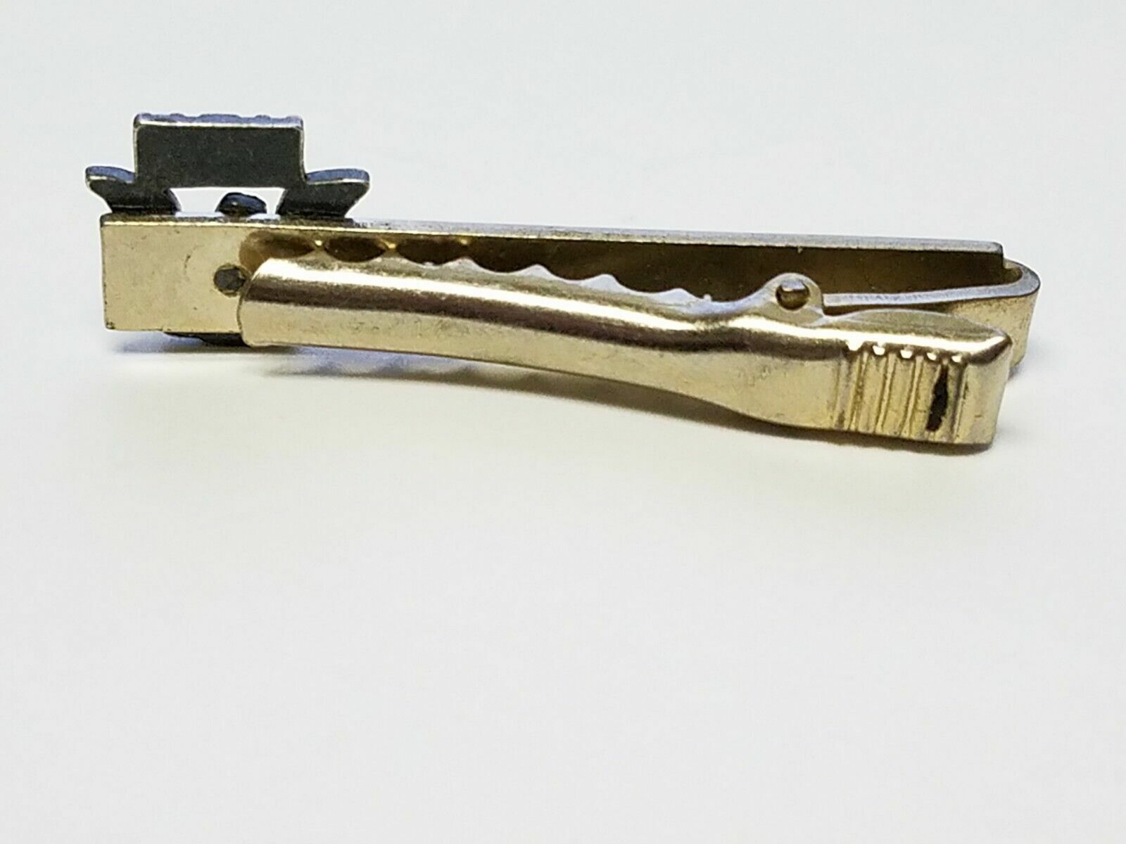 Vintage Silver Tone USN US Navy Metal Tie Bar Clip Clasp Eagle Enlisted ...