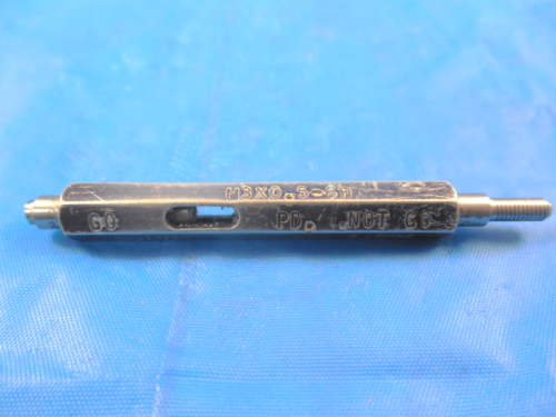 M3 X 0.5 6H METRIC THREAD PLUG GAGE 3.0 NO GO ONLY PD= 2.775 QUALITY ...