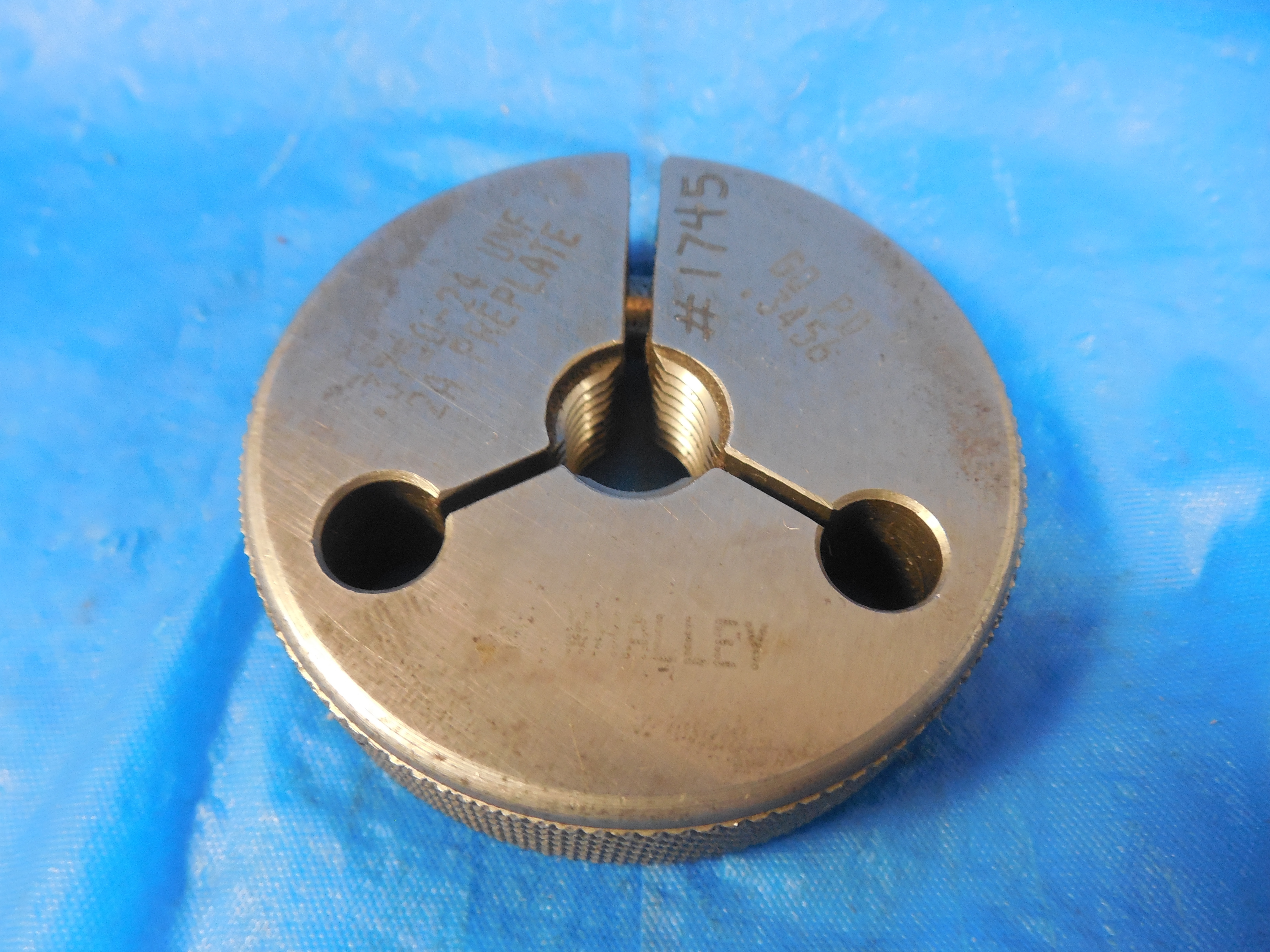 3 8 24 UNF 2A PREPLATE THREAD RING GAGE 375 GO ONLY P D 3456