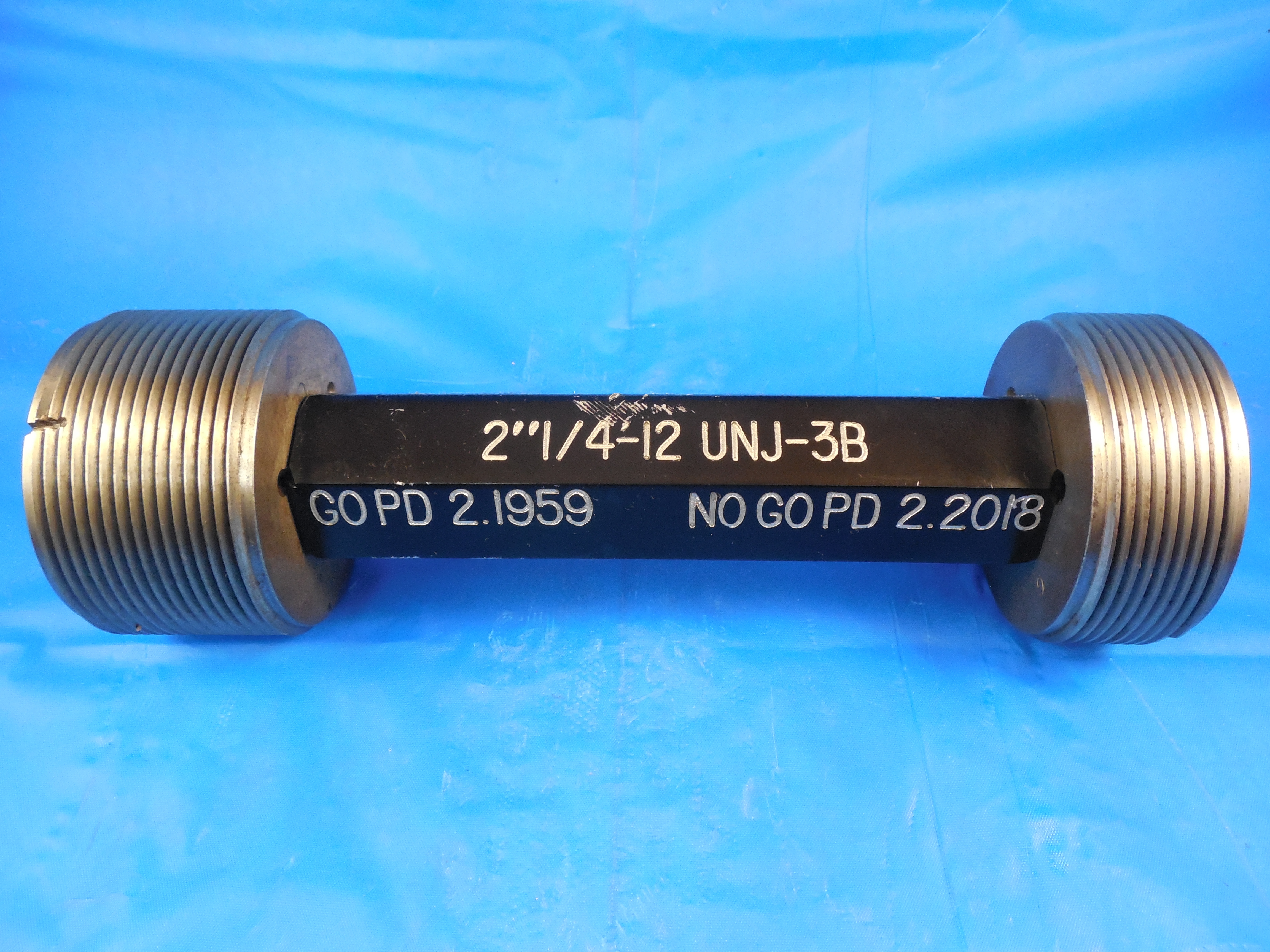 2 1 4 12 UNJ 3B THREAD PLUG GAGE 2 25 GO NO GO P D S 2 1959 2 2018 2-1-4-12-unj-3b-thread-plug-gage-2-25-go-no-go-p-d-s-2-1959-2-2018