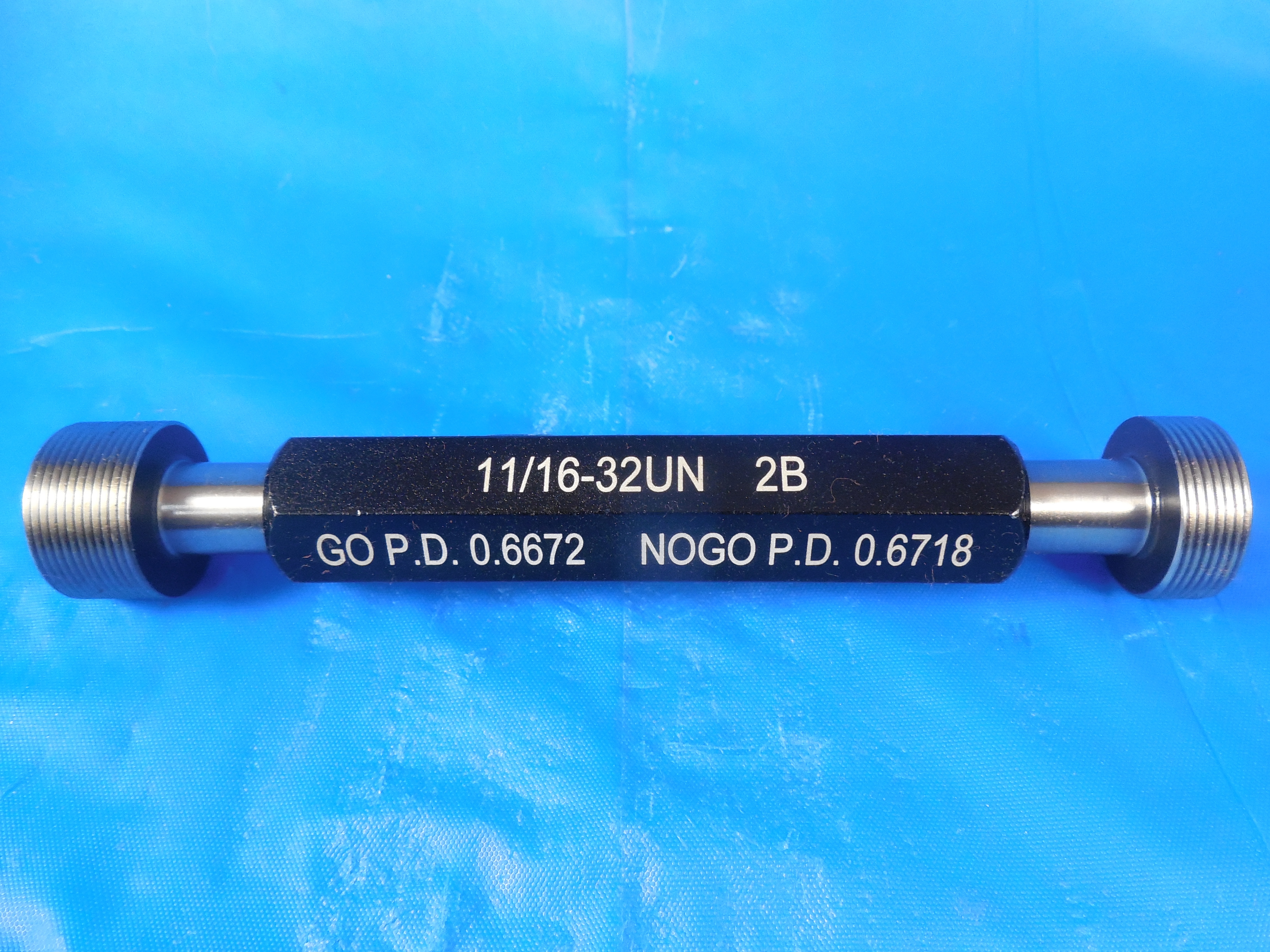 NEW 11 16 32 UN 2B THREAD PLUG GAGE 6875 GO NO GO P D S 6672 NEW 11 16 32 UN 2B THREAD PLUG GAGE 6875 GO NO GO P D S 6672
