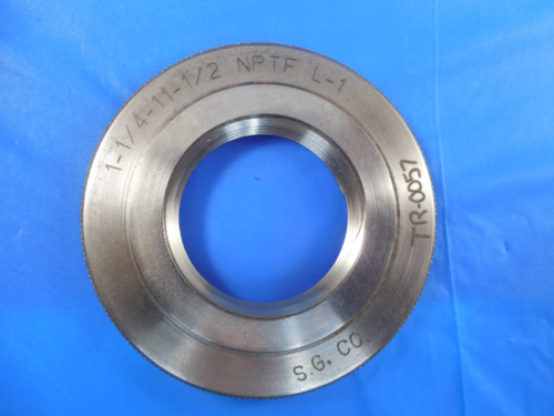 1 1/2 11 1/2 NPT L1 PIPE THREAD RING GAGE 1.5 11.5 ANPT ALTERNATIVE ...