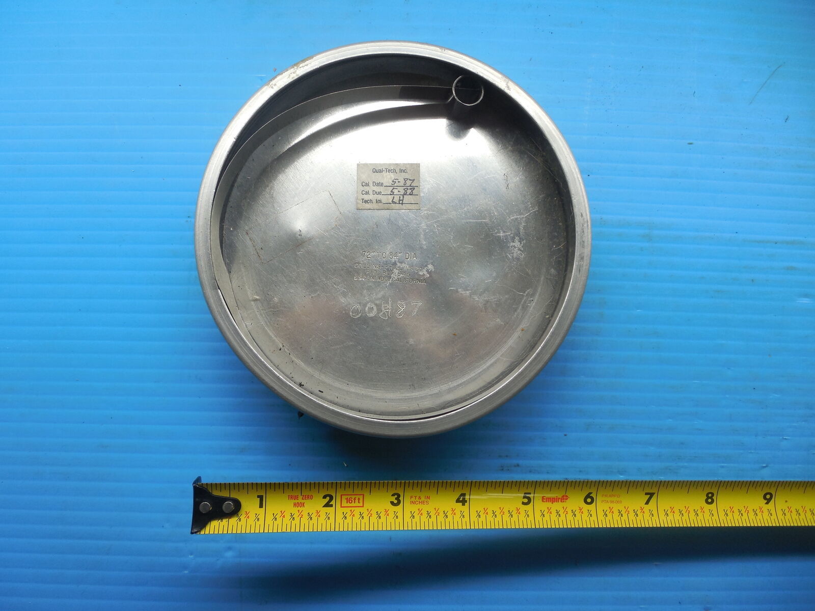 72" TO 84" PERIPHERY PI TAPE COLLINS PHILLIPS USA MADE MEASURE MACHINE ...