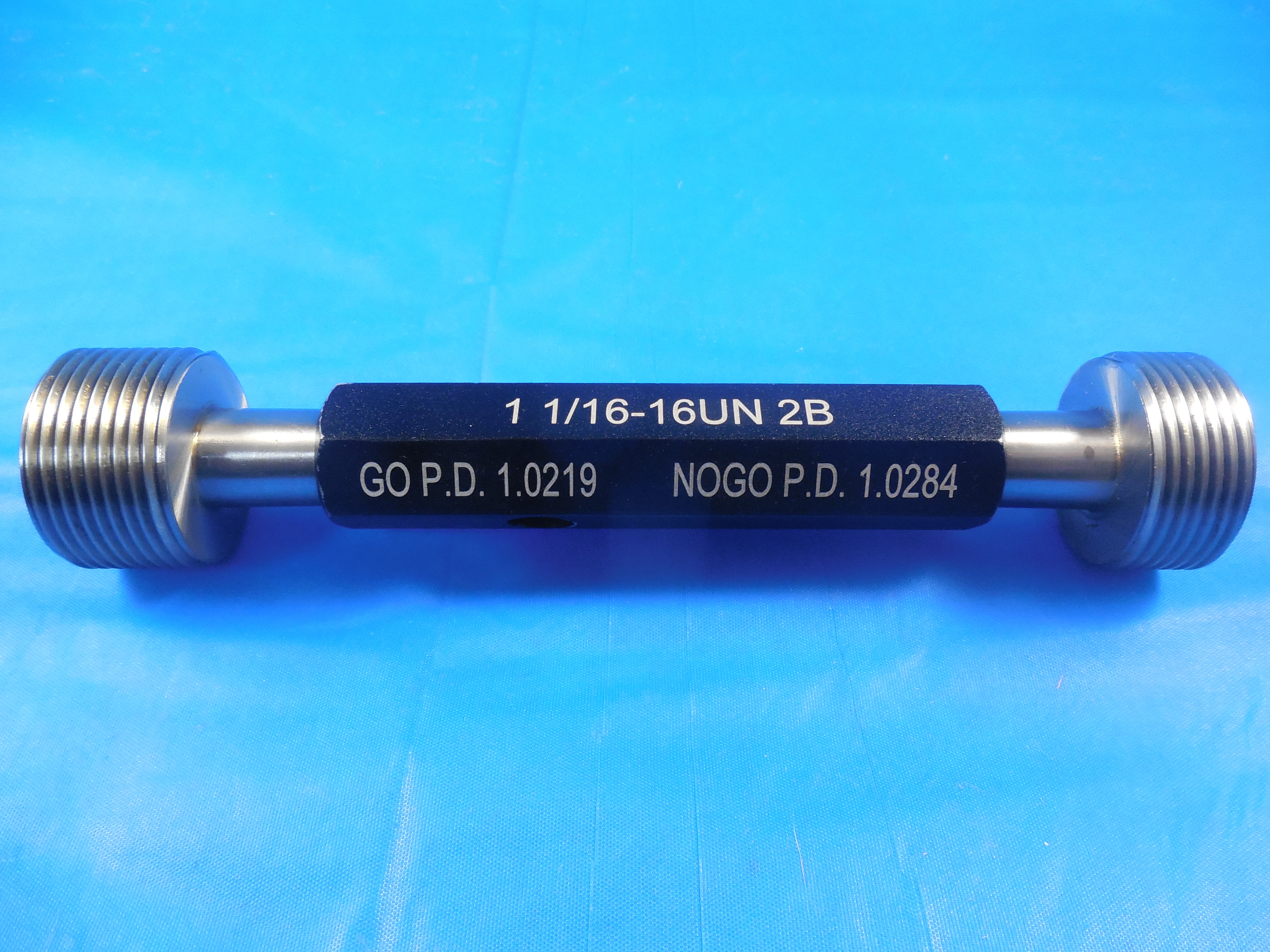 NEW 1 1 16 16 UN 2B THREAD PLUG GAGE 1 0625 GO NO GO P D S 1 0219 1 new-1-1-16-16-un-2b-thread-plug-gage-1-0625-go-no-go-p-d-s-1-0219-1