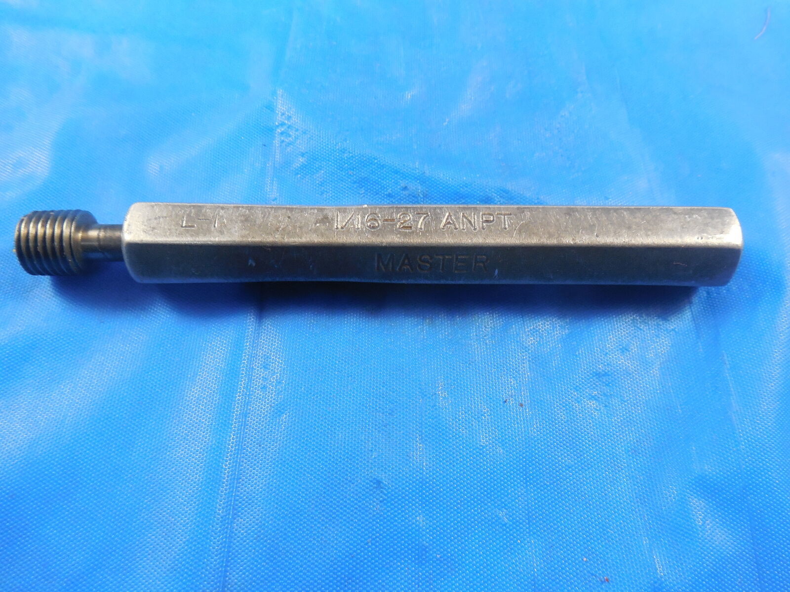1/16 27 ANPT MASTER L1 PIPE THREAD PLUG GAGE A.N.P.T QUALITY INSPECTION ...