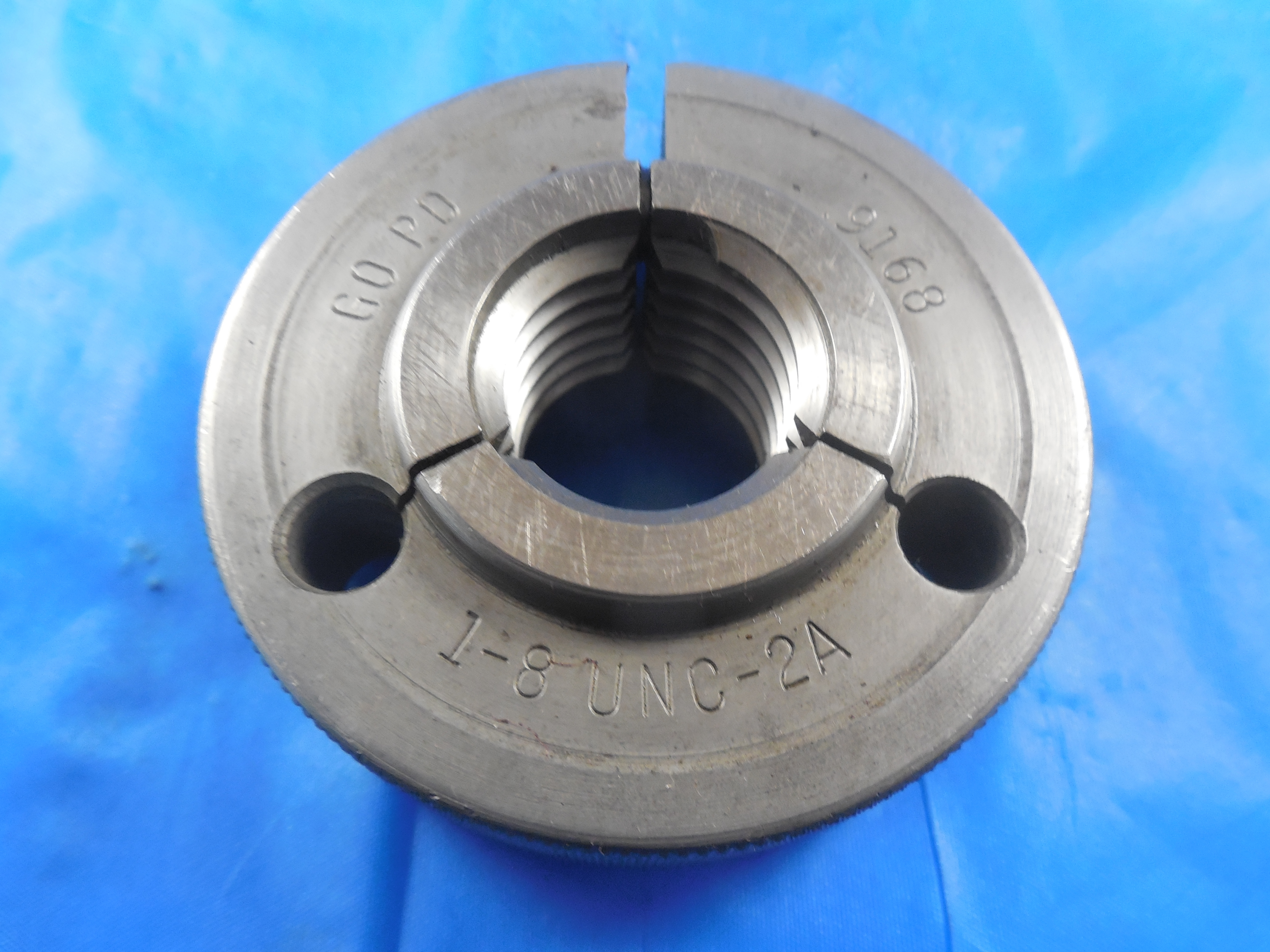 1 8 UNC 2A THREAD RING GAGE 1 0 GO ONLY P D 9168 QUALITY TOOL 1 8 1-8-unc-2a-thread-ring-gage-1-0-go-only-p-d-9168-quality-tool-1-8