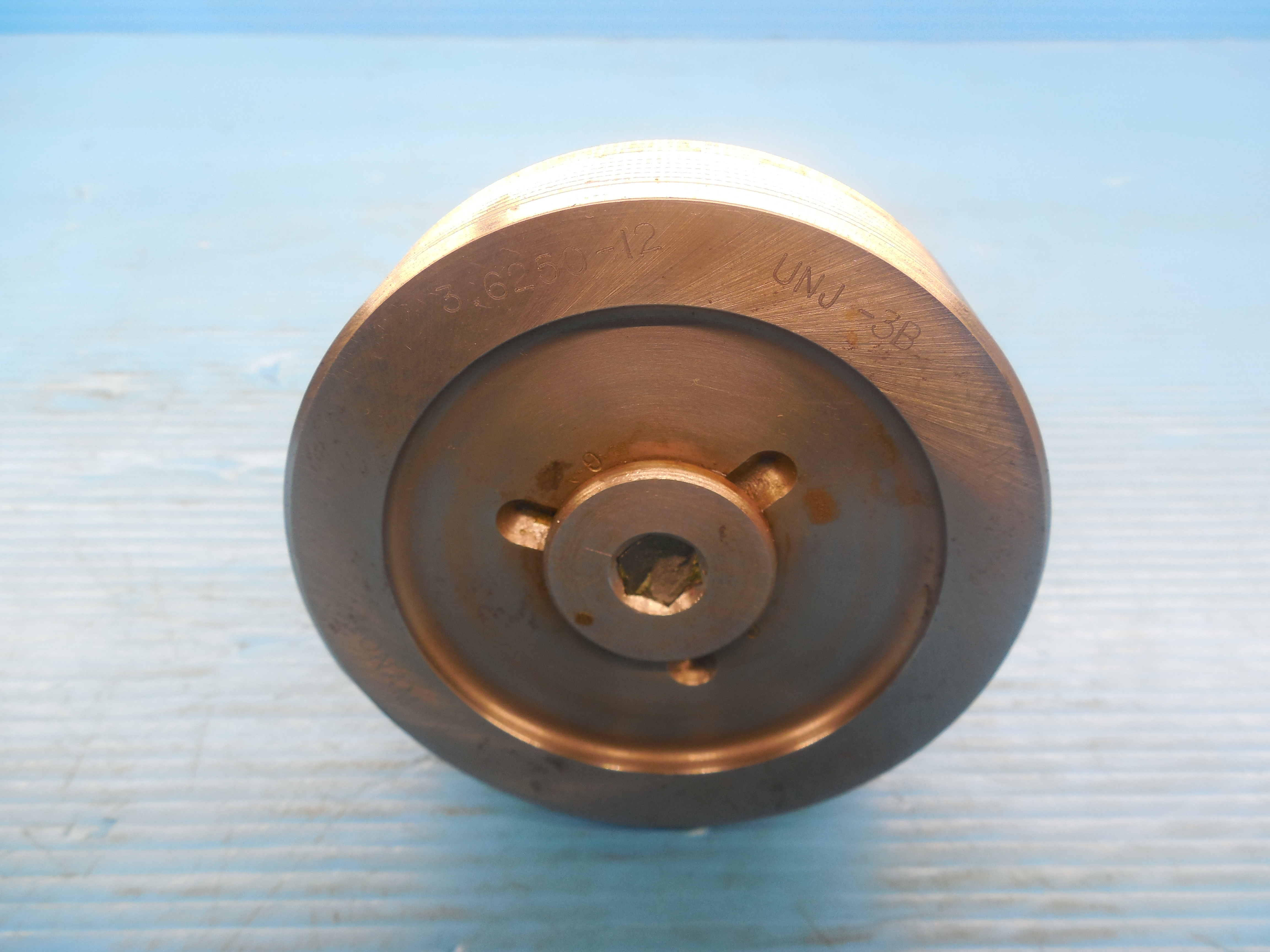 3 5 8 12 UNJ 3B THREAD PLUG GAGE 3 625 NO GO ONLY P D 3 5772 3-5-8-12-unj-3b-thread-plug-gage-3-625-no-go-only-p-d-3-5772