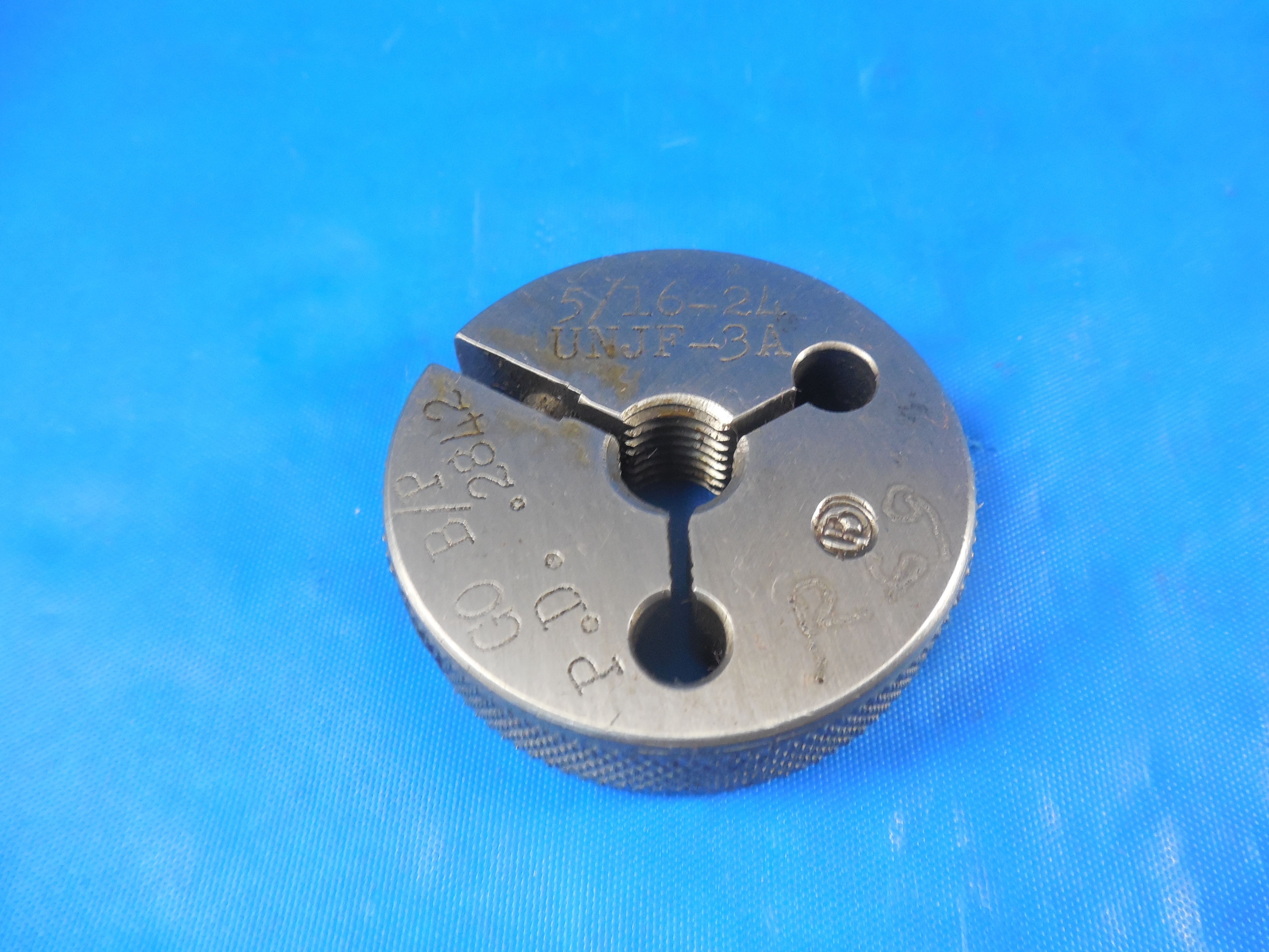 5 16 24 UNJF 3A BEFORE PLATE THREAD RING GAGE 3125 GO ONLY P D 5-16-24-unjf-3a-before-plate-thread-ring-gage-3125-go-only-p-d