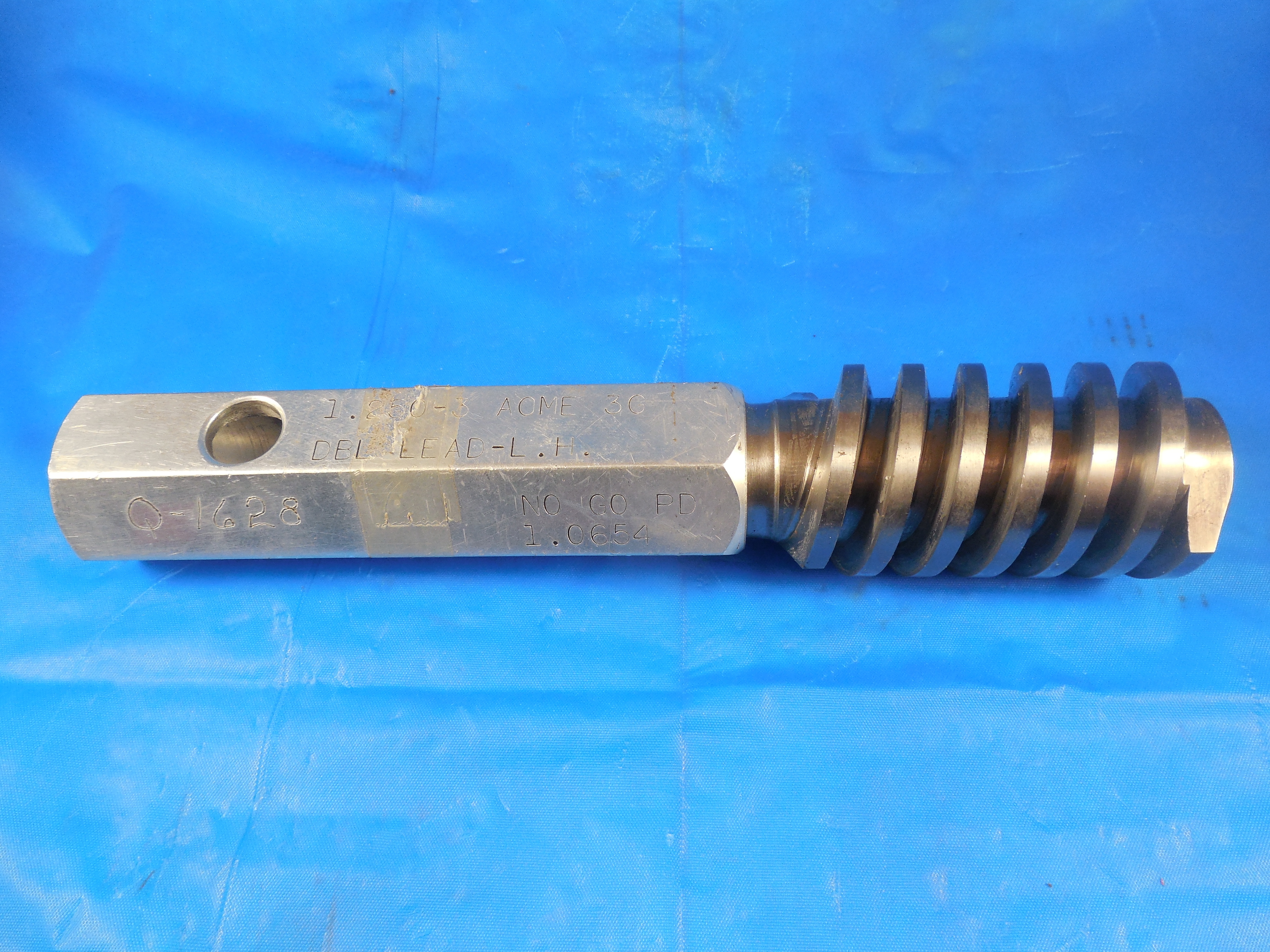 1 1/4 3 ACME 3G DBL. LEAD LEFT HAND SET THREAD PLUG GAGE NO GO ONLY PD ...