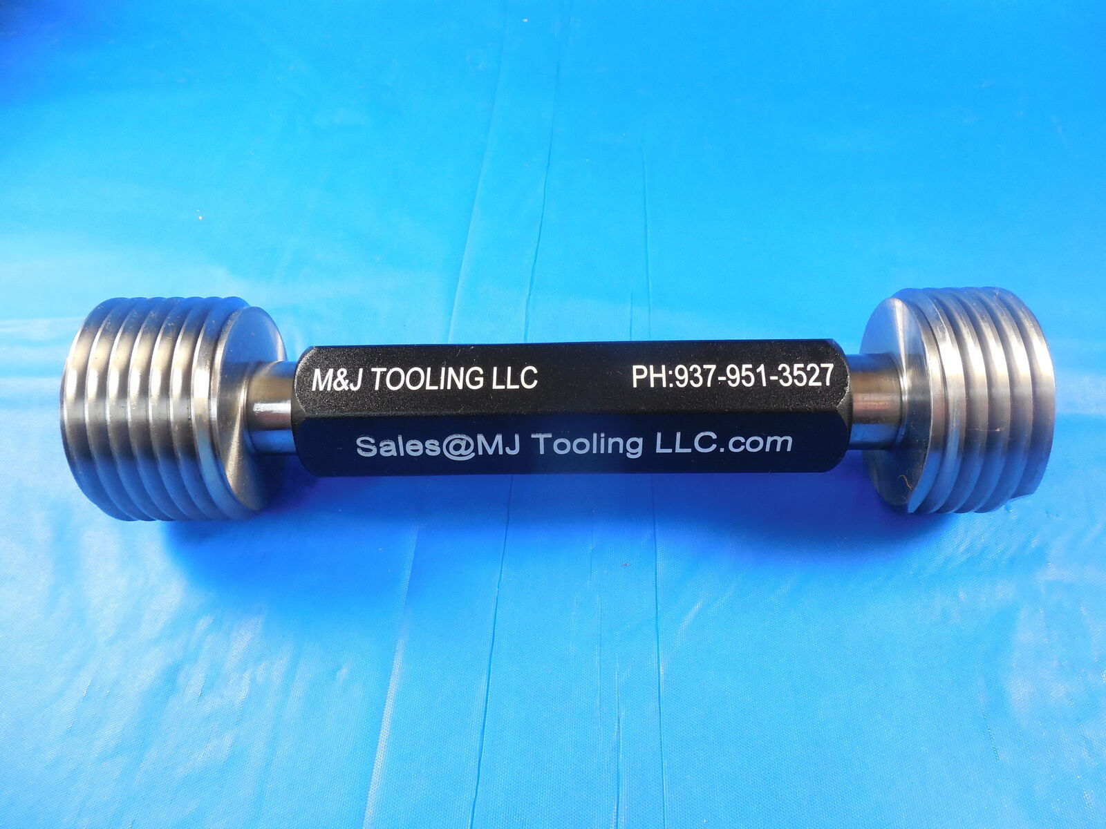 NEW 1 1/2 8 UN 3B THREAD PLUG GAGE 1.5 GO NO GO P.D.'S= 1.4188 & 1.4259 ...