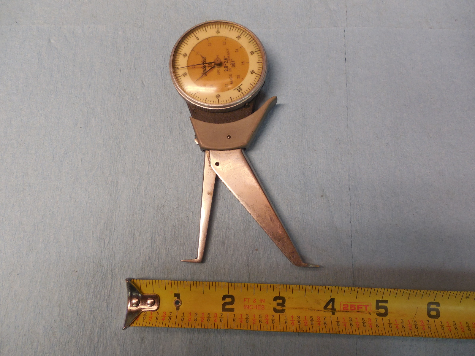 INTERTEST 75 GROOVE GAGE 2.0 2.8 .001 DIAL INDICATOR PRECISION ...