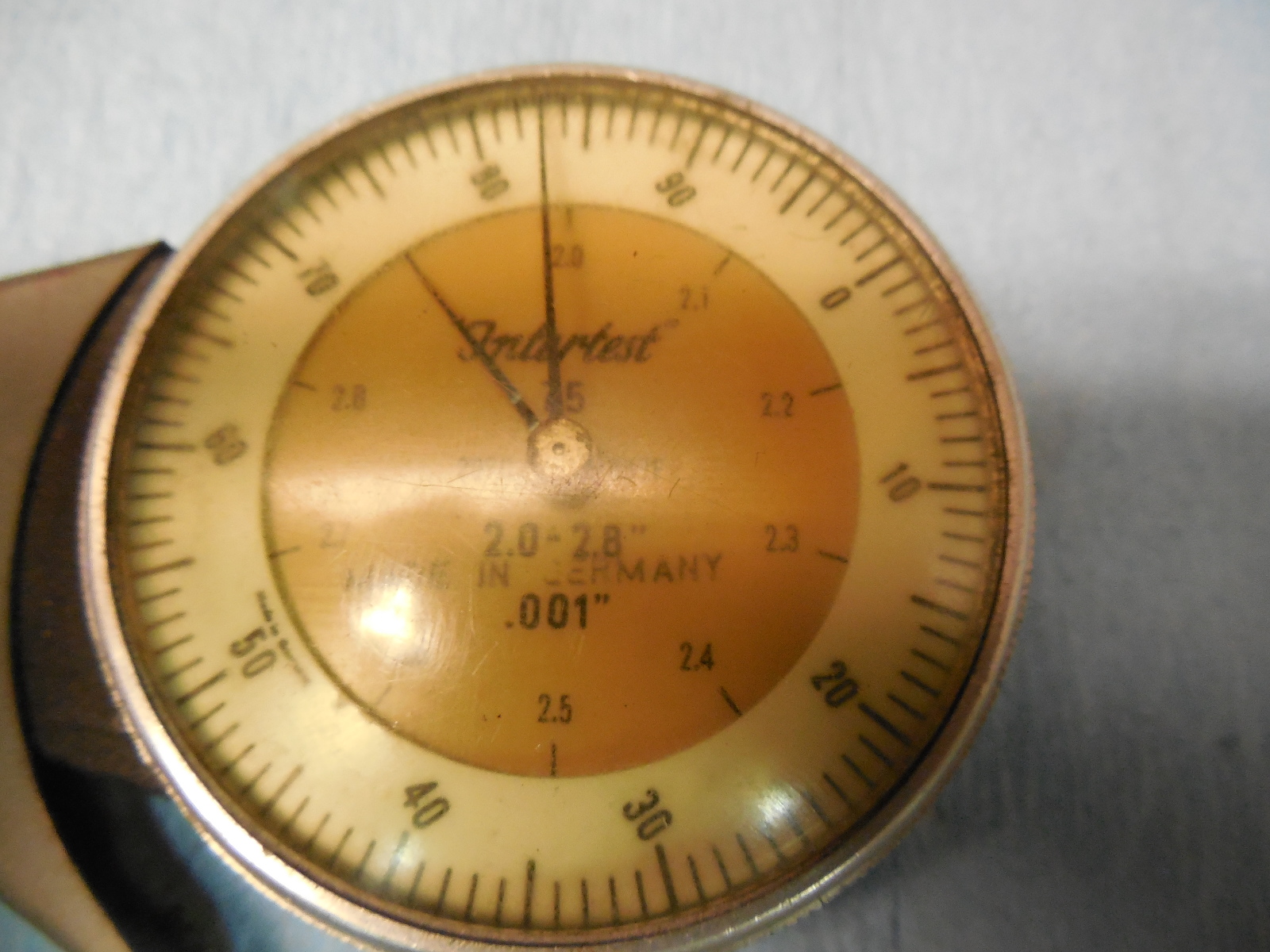 INTERTEST 75 GROOVE GAGE 2.0 2.8 .001 DIAL INDICATOR PRECISION ...