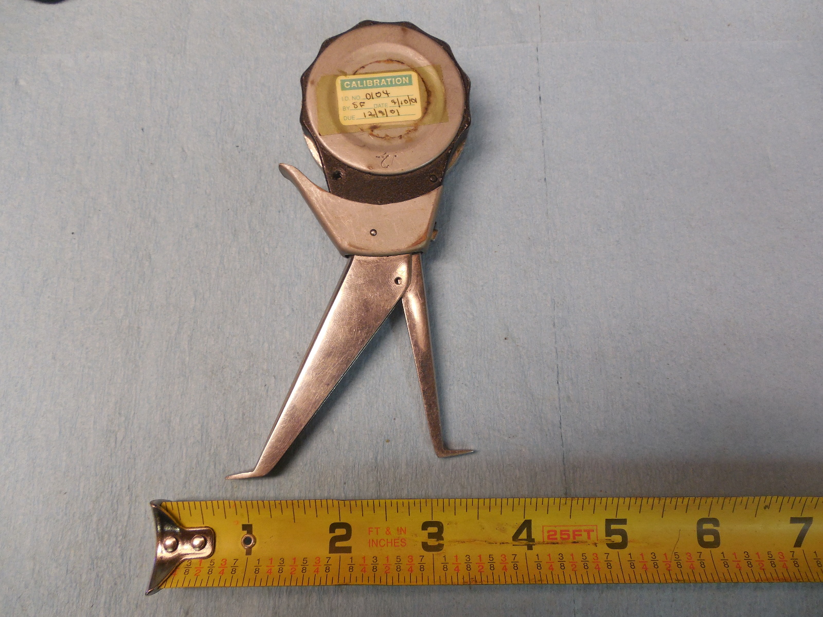 INTERTEST 75 GROOVE GAGE 2.0 2.8 .001 DIAL INDICATOR PRECISION ...