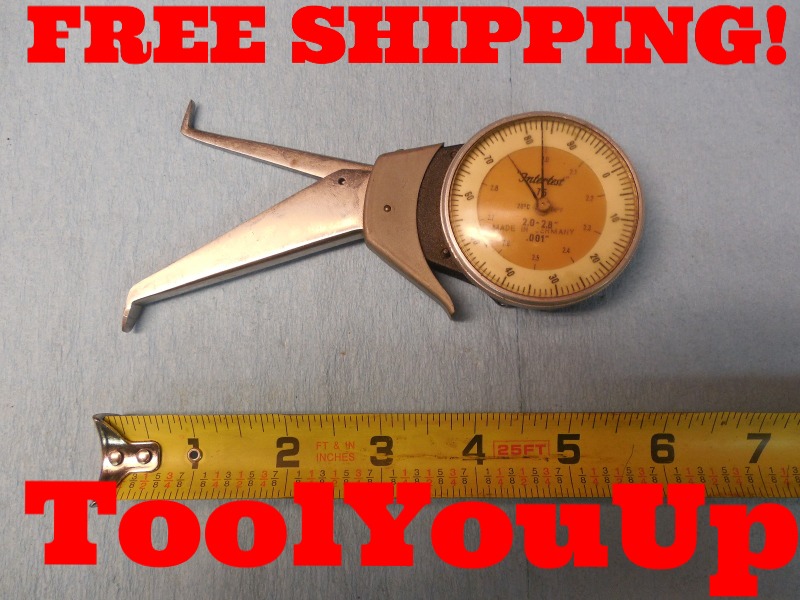 INTERTEST 75 GROOVE GAGE 2.0 2.8 .001 DIAL INDICATOR PRECISION ...