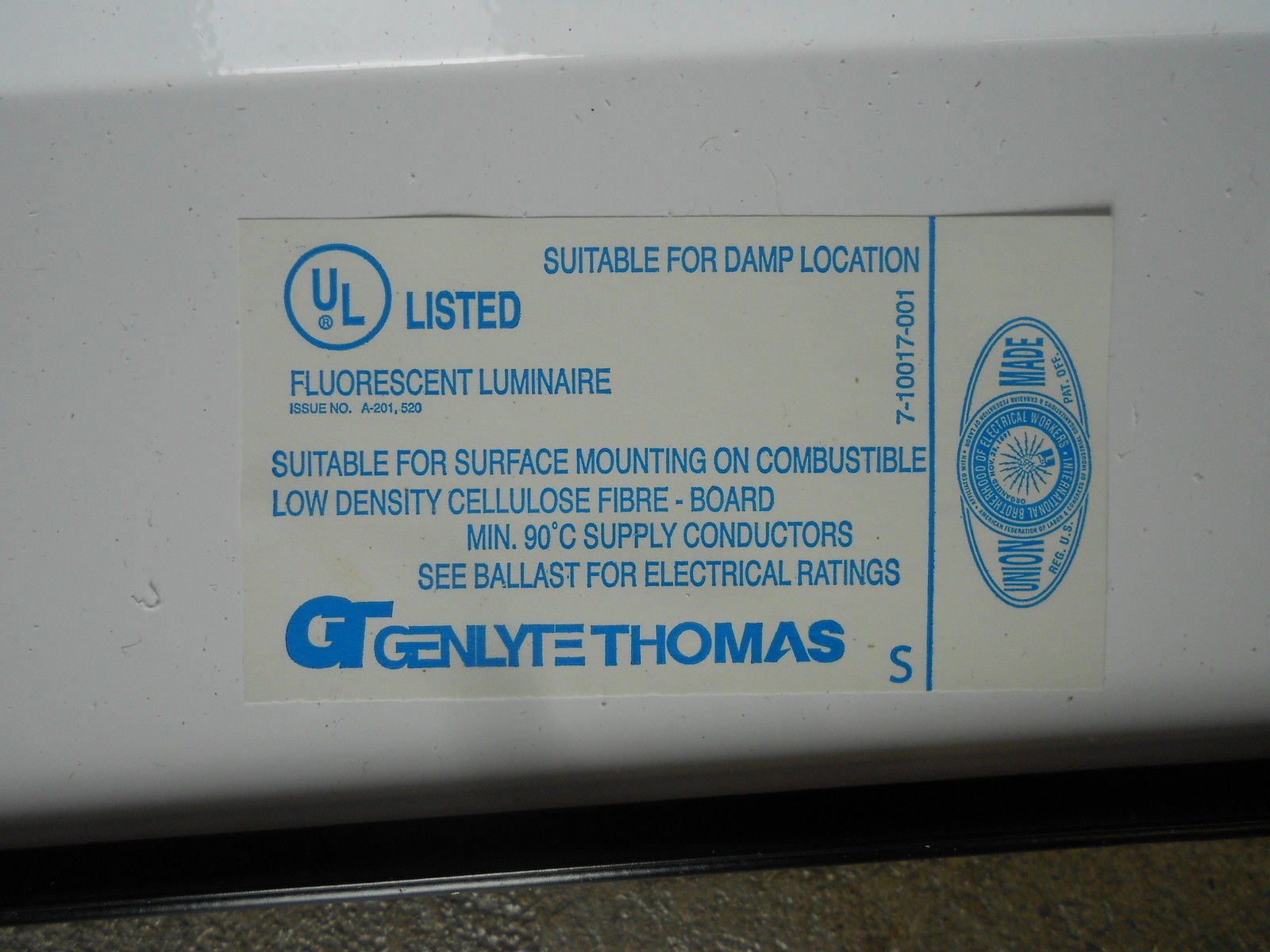 NEW GENLYTE THOMAS CB 240B 277 ESB FLUORECENT LUMINAIRE LIGHT FIXTURE ...