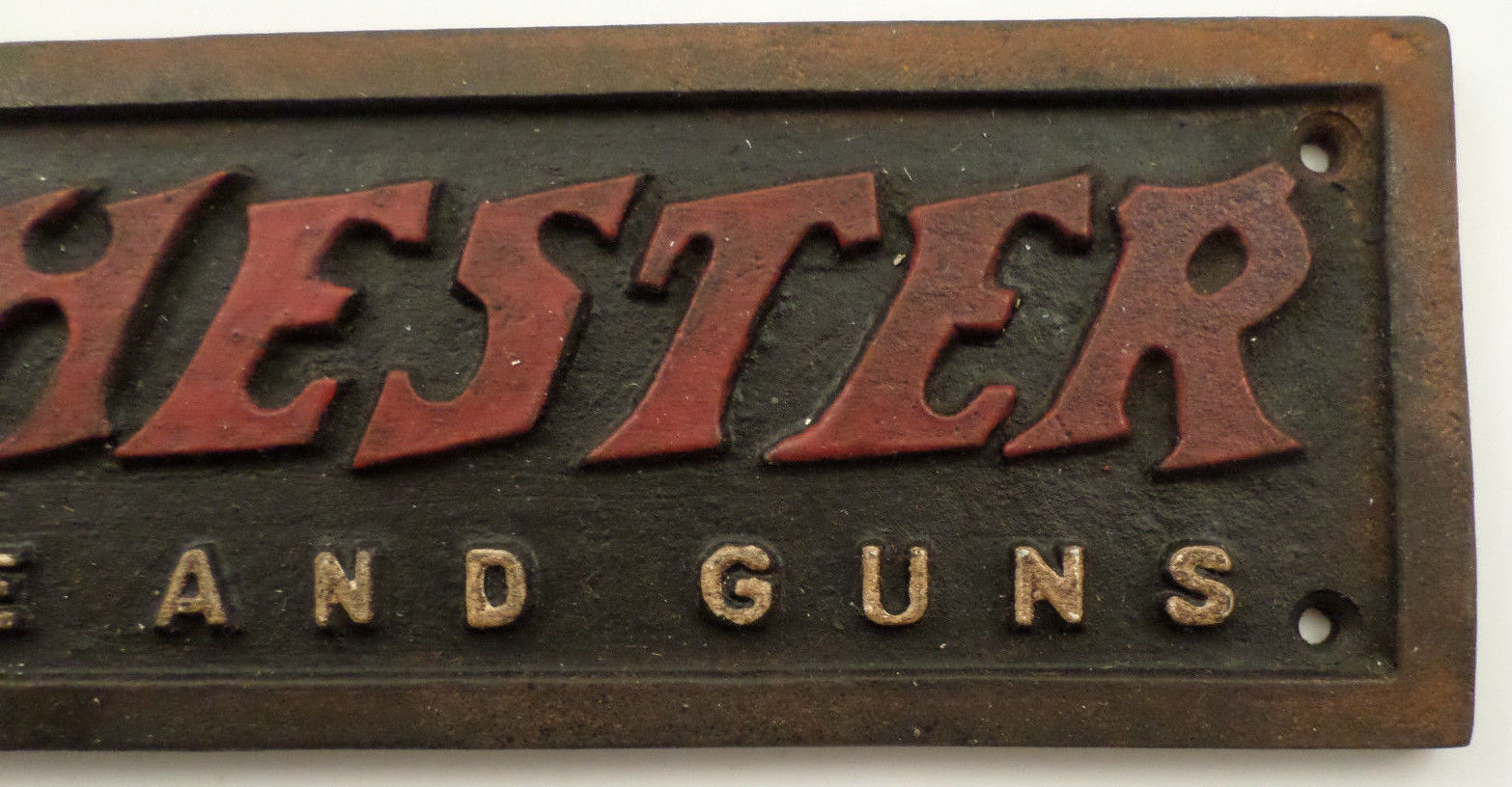 Winchester Cartridge An Guns Cast Iron Metal Wall Plaque Sign | eBay
