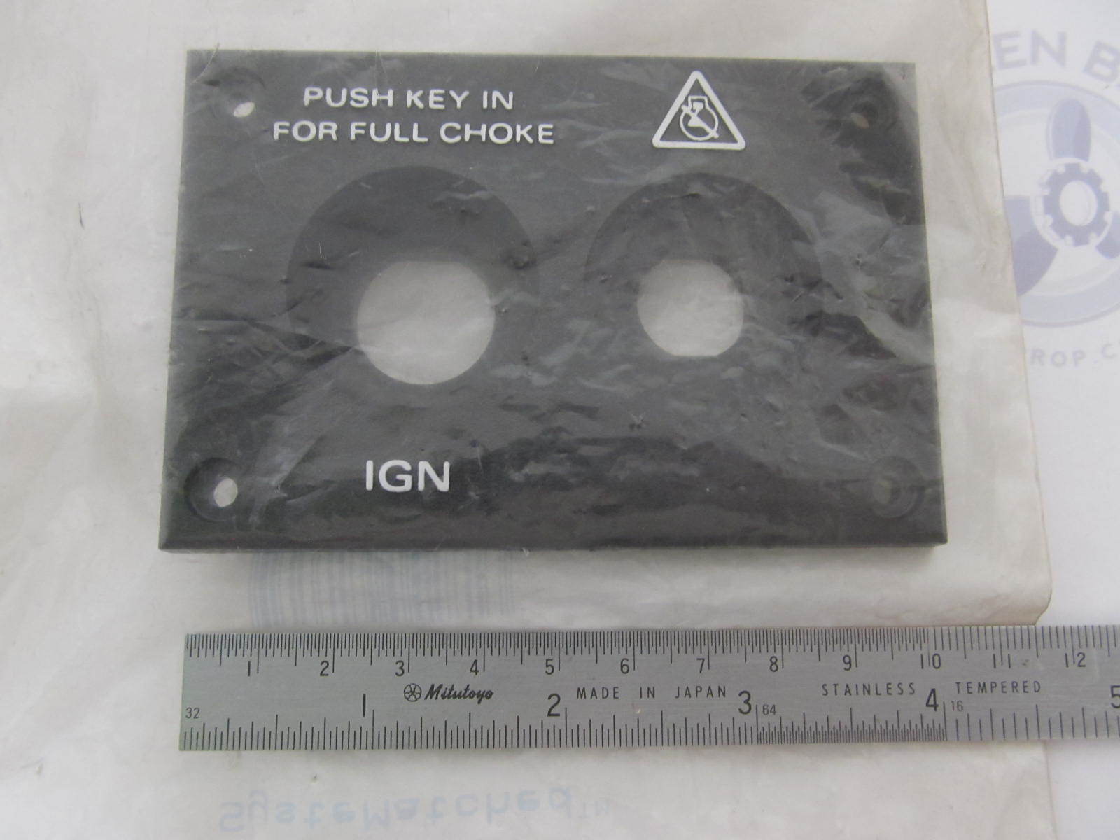 0125313 125313 BRP OMC Evinrude Johnson Ign/Choke Switch Bezel NLA ...