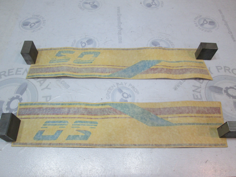 37-F691396 & 37-F691397 1989 Force 50HP Outboard Side Decal Set | Green ...