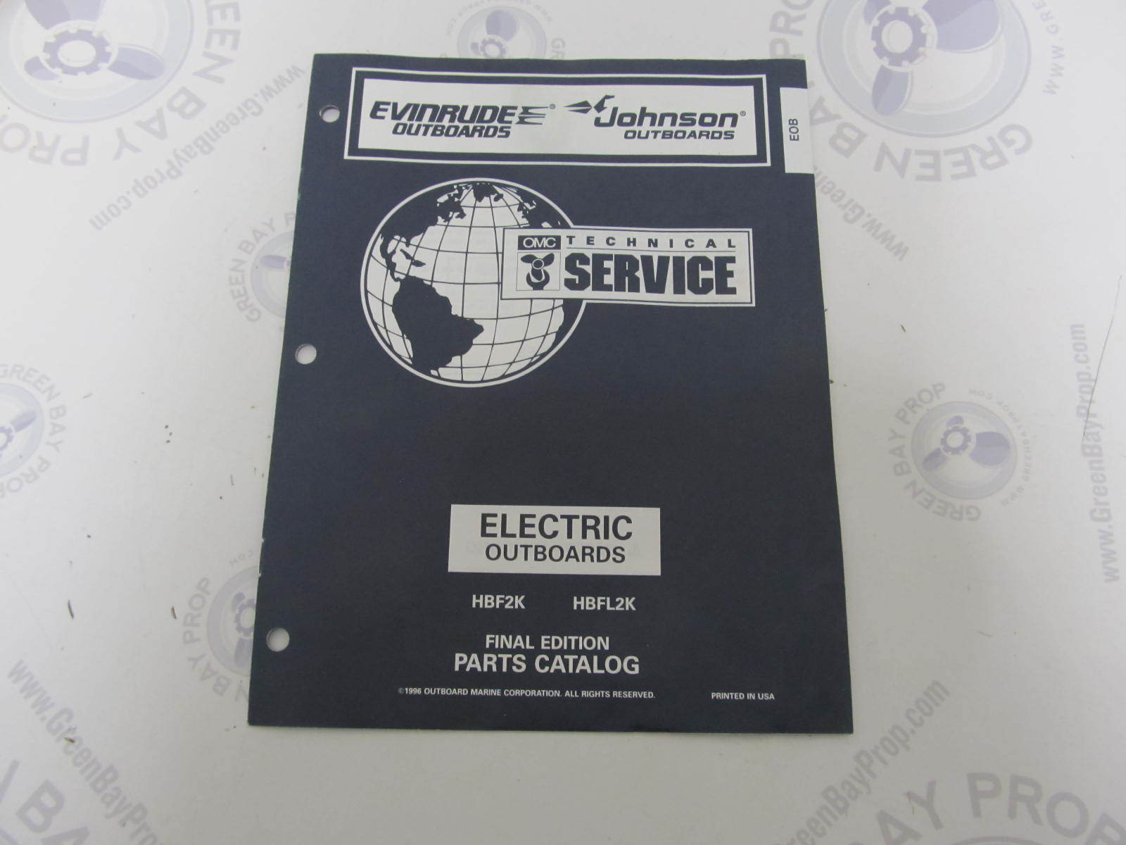 438183 OMC Evinrude Johnson Electric Outboard Parts Catalog 1996 ...