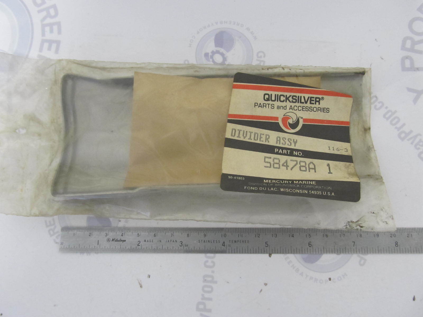 58478A1 Fits Mercury 115 & 135 HP Outboard Exhaust Divider Assembly NLA ...
