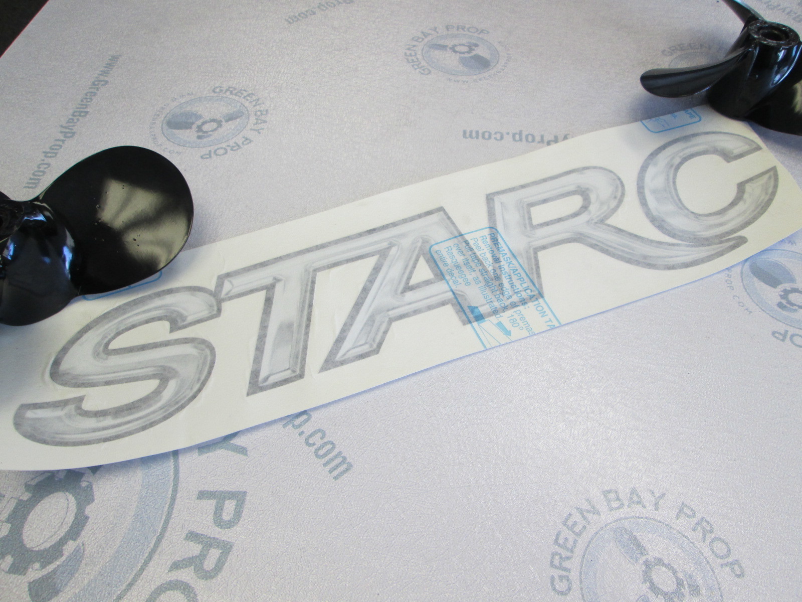 Starcraft "Starc" Boat Name Vinyl Decal Black Silver White | Green Bay ...