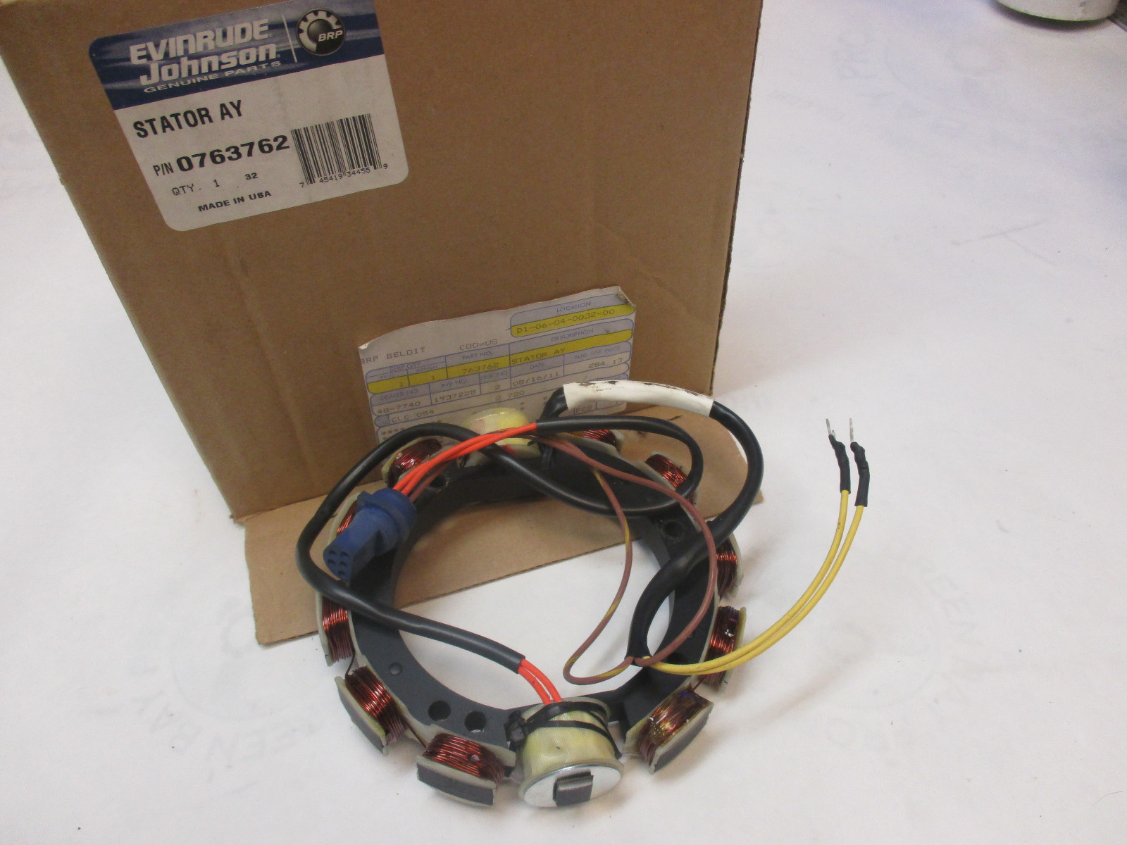 0583779 0763762 Evinrude Johnson 60-75 HP 3 Cyl Outboard Stator 1989-98 ...