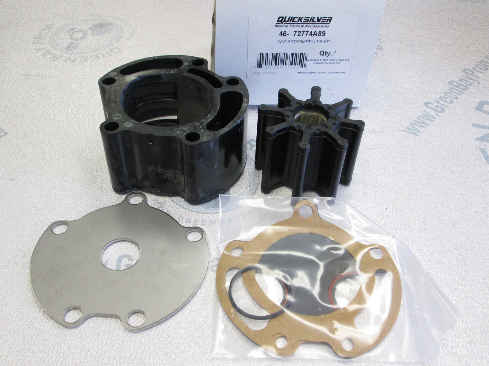 46-72774A89 Fits Mercruiser Race Sea Water Pump Body & Impeller Kit ...