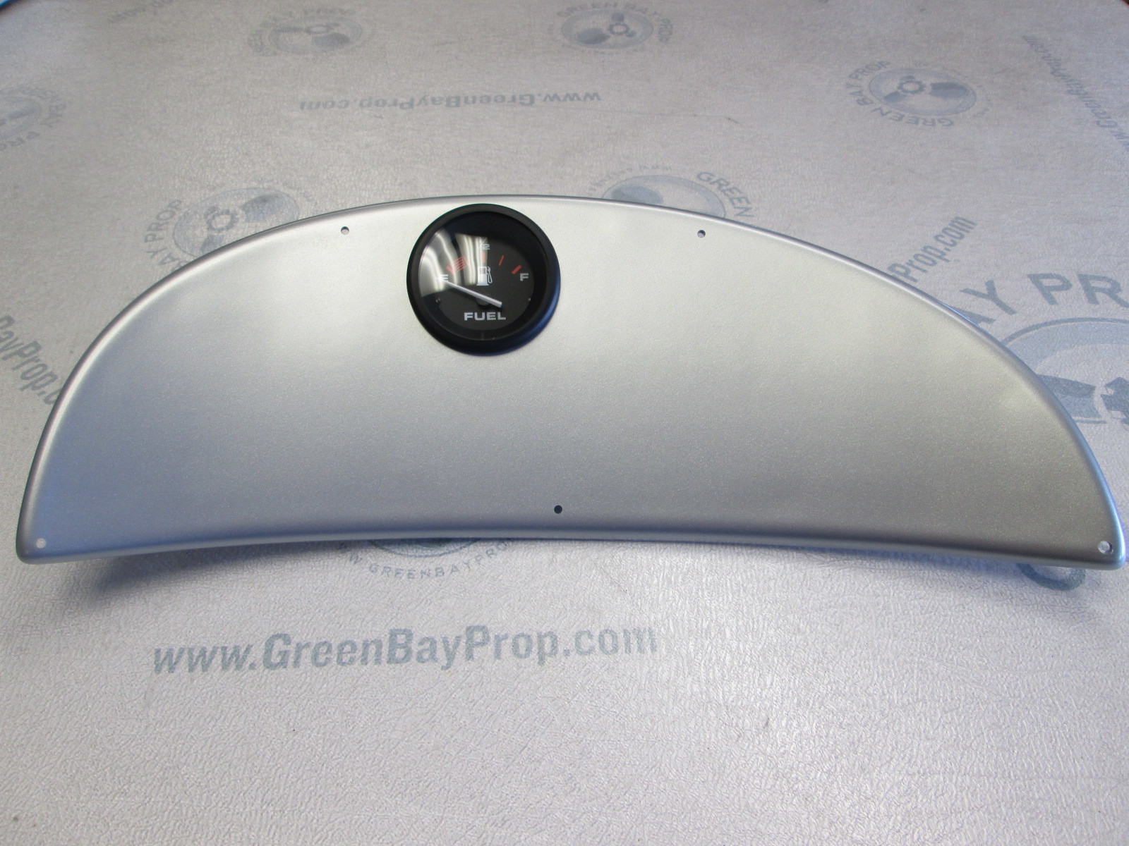 Silver Boat Dash Board Panel Curved 15 1/4 in Long & Teleflex Fuel ...