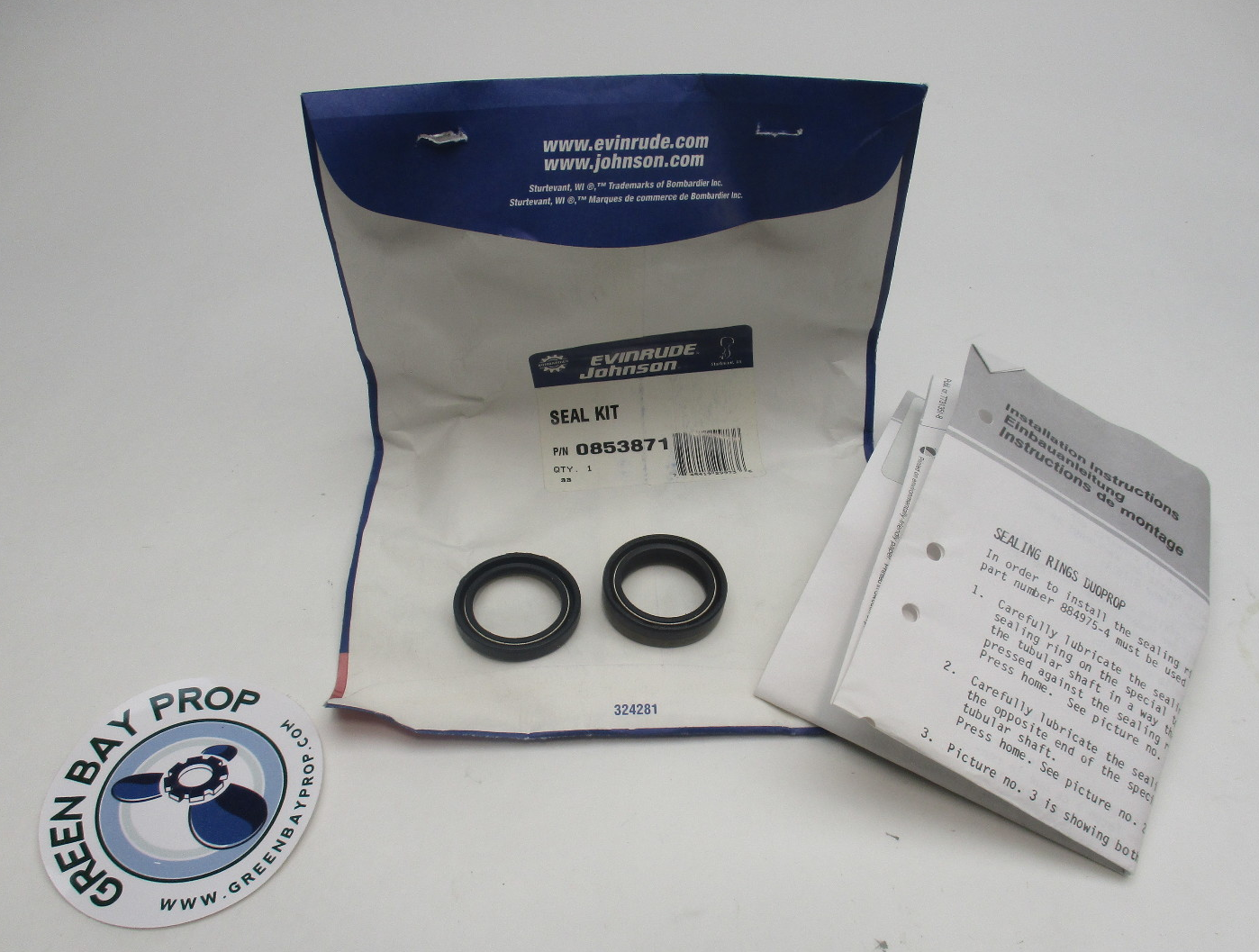 853871 851406 Sealing Ring Kit for Volvo Penta Marine Engines | Green ...