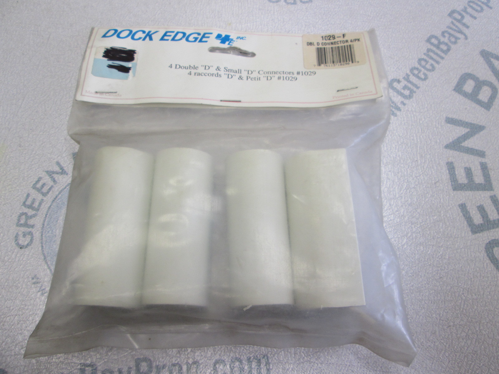 Dock Edge Double D & Small D Dock Bumper Connector 4 Pack White | Green ...