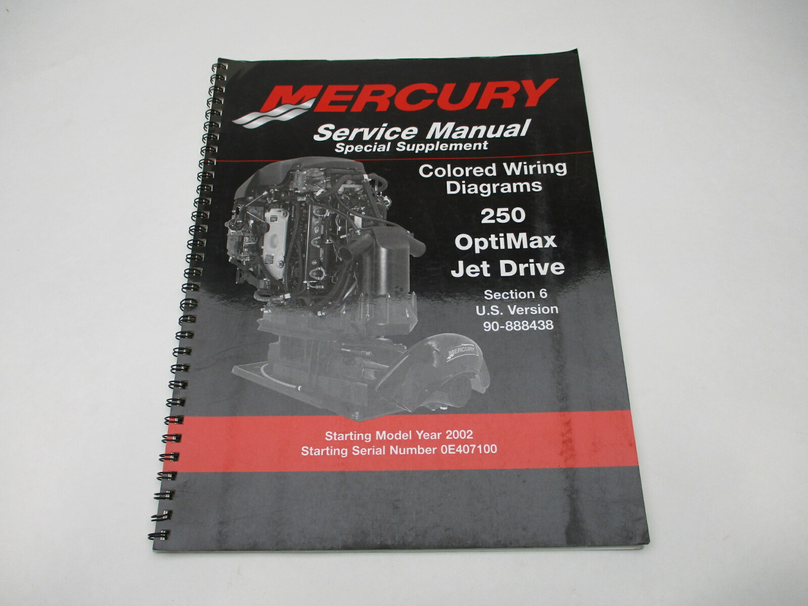 90 888438 Mercury Service Manual Wiring Diagrams Supplement 250 Optimax