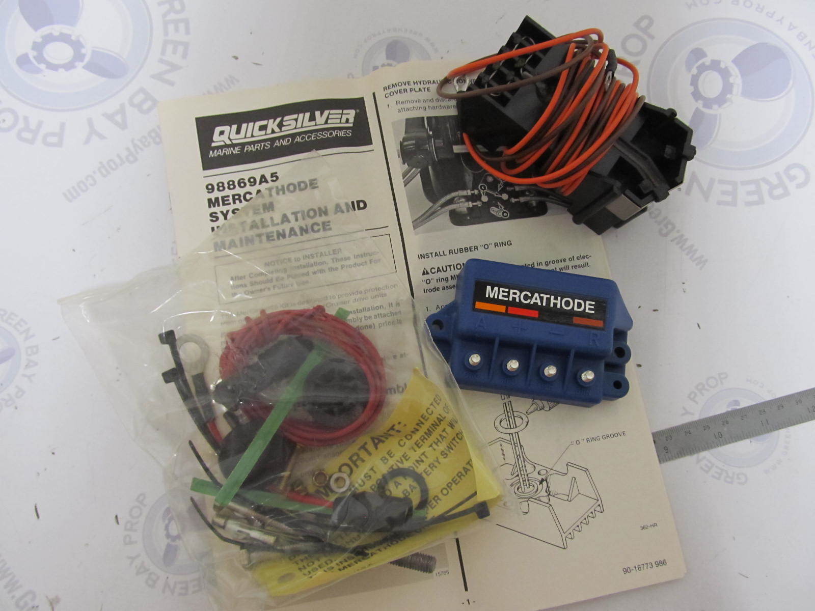 98869A8 Mercury Mercruiser Marine Engine Mercathode Assembly | Green ...