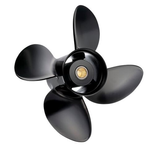 13 x 15 Pitch 4 Blade Prop Johnson Evinrude 3 Cyl, V4 & E-Tec 40-140 ...