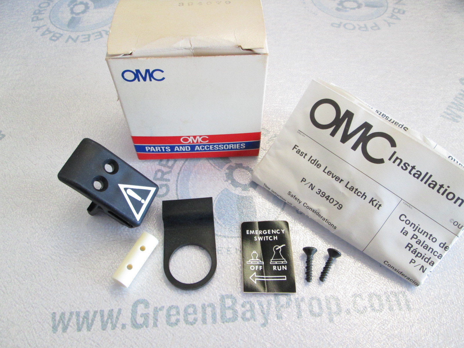 Evinrude/Johnson Remote Control Fast Idle Lever latch kit 394079 ...