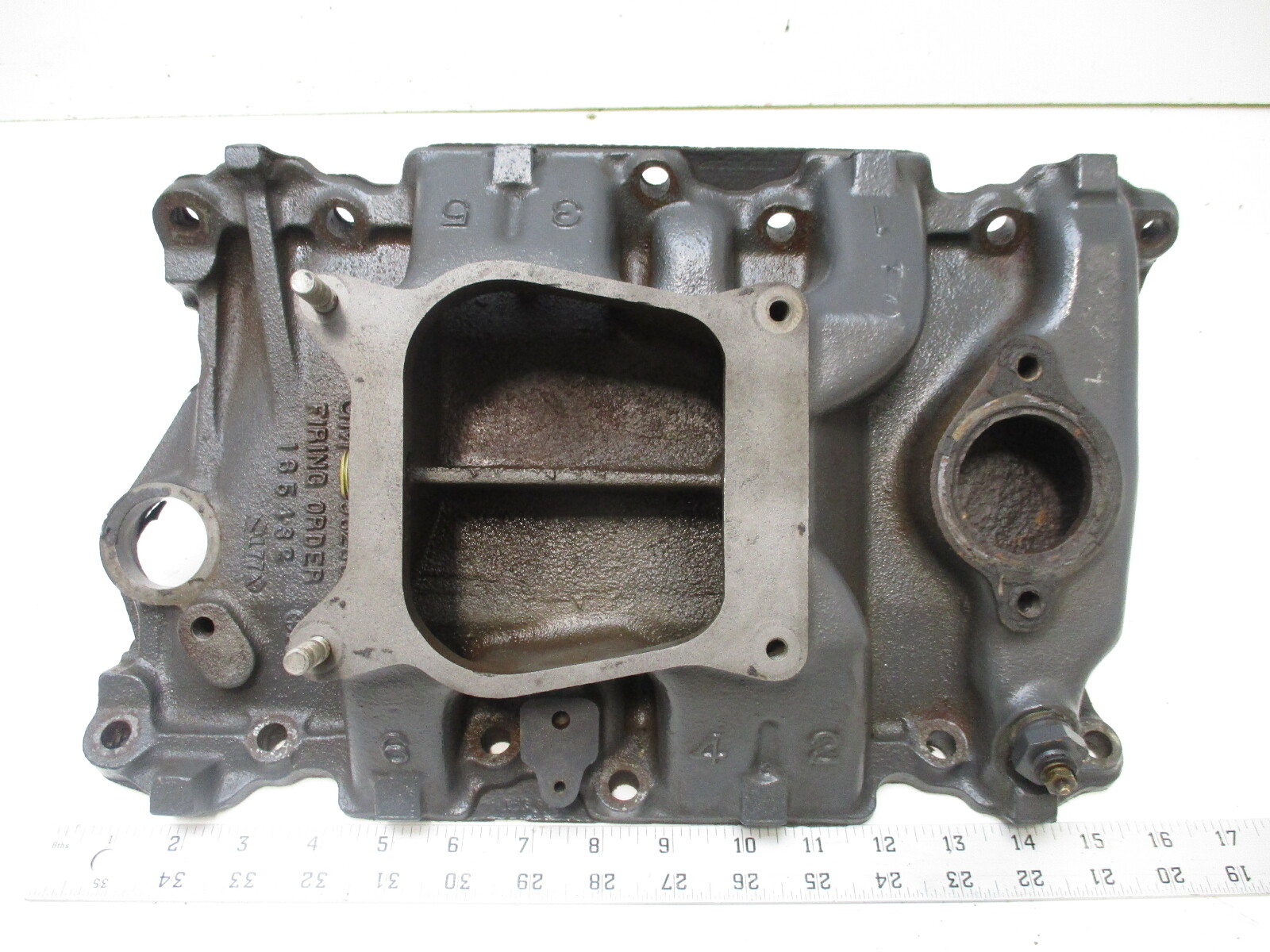 0983874 OMC Stringer Cobra 3.8L 4.3L V6 Sterndrive 4BBL Intake Manifold ...