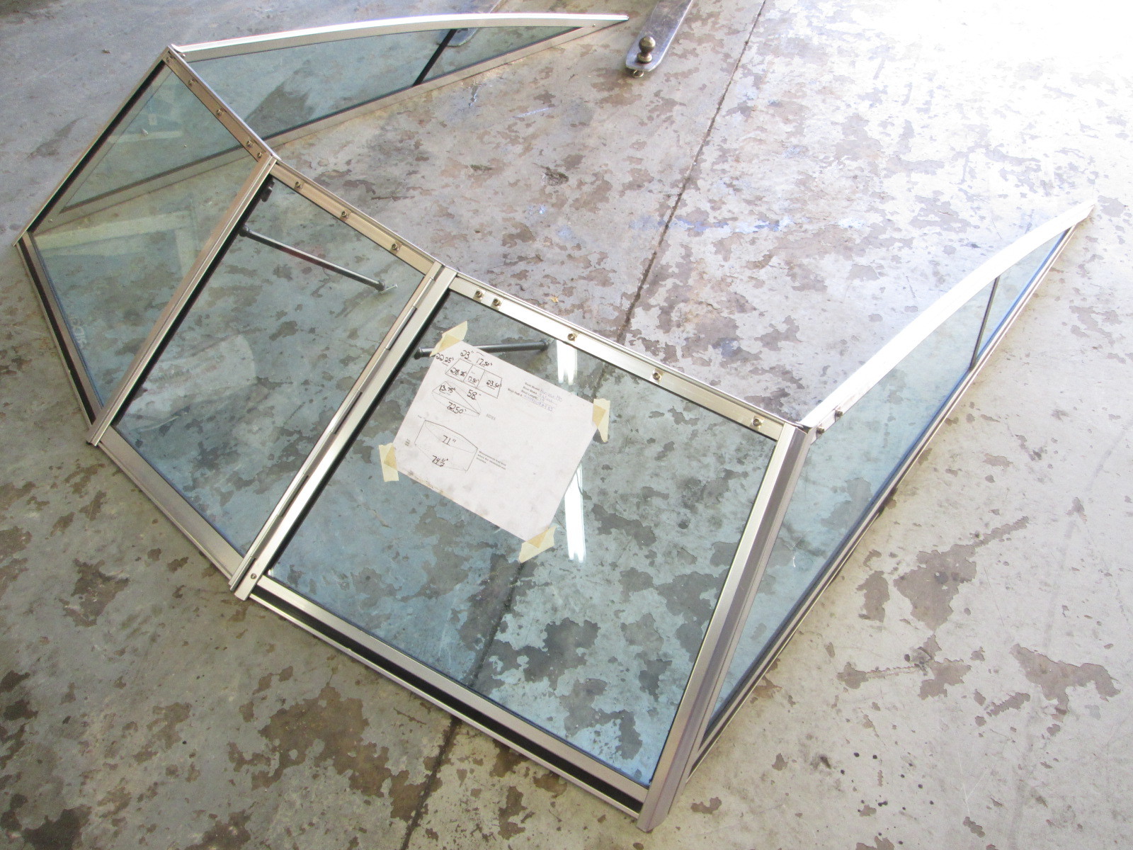 Four Winns Boat Windshield 1985 Horizon 190 Walk Through 71" Wide ...