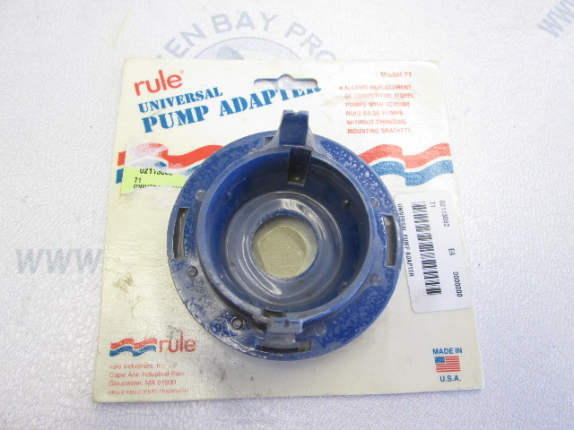 Rule Universal Bilge Pump Adapter Model 71 | Green Bay Propeller ...