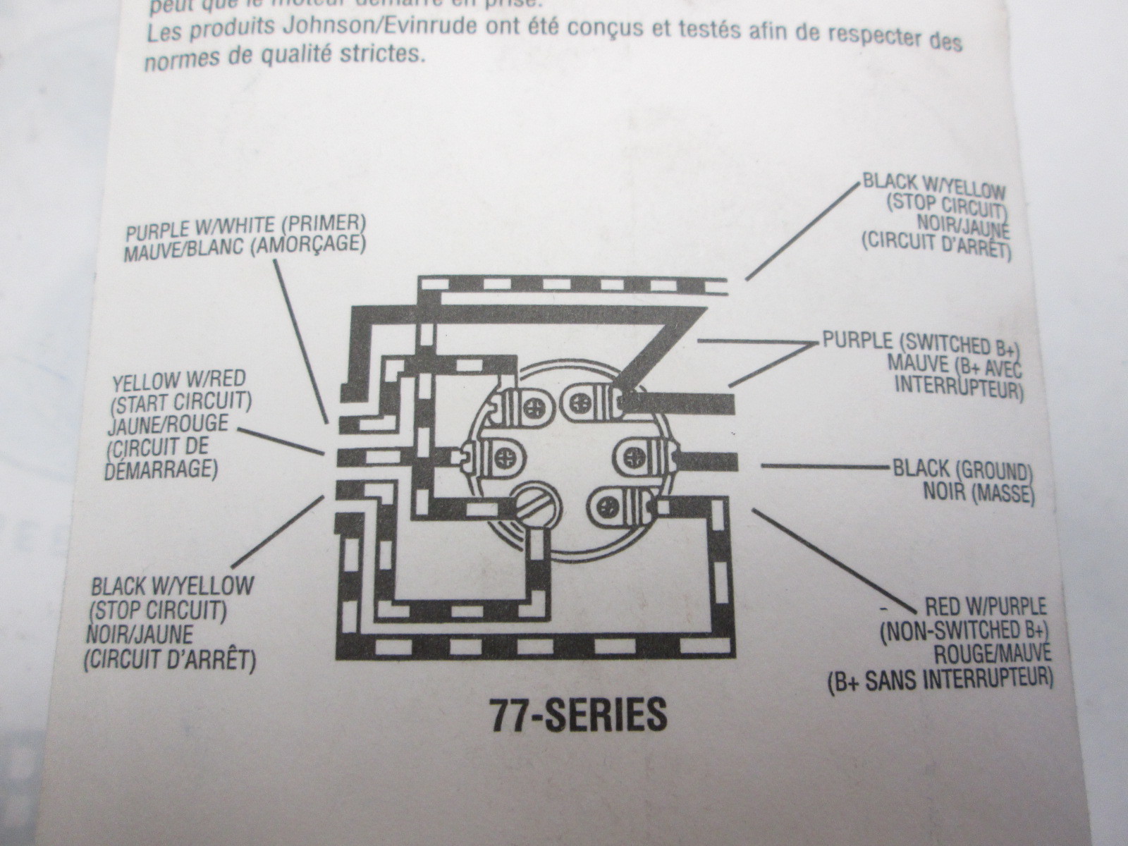 0508180 OMC Evinrude Johnson Outboard Ignition Switch 77 Series | Green ...