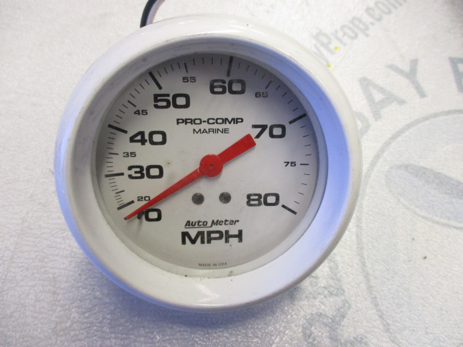Auto Meter Pro-Comp Marine 80 MPH Speedometer Speedo Gauge | Green Bay ...