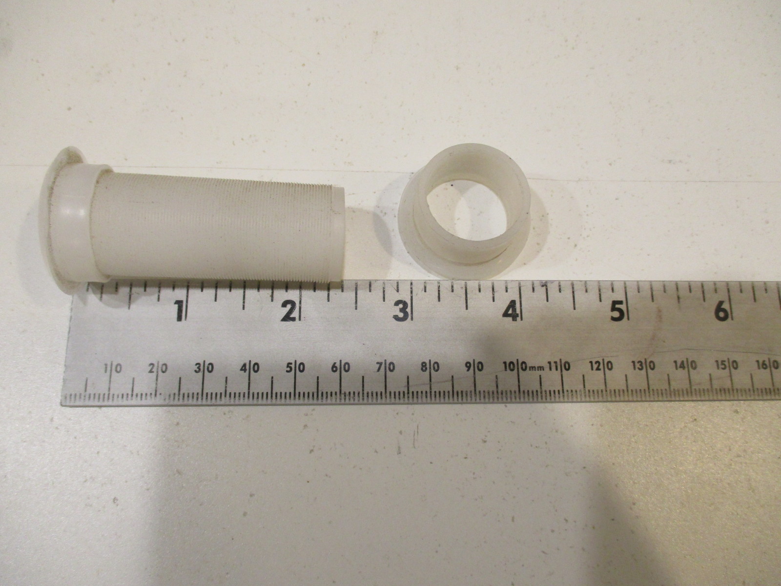 White Plastic Thru Hull Transom Well Drain Tube 1" x 2 1/4" | Green Bay ...