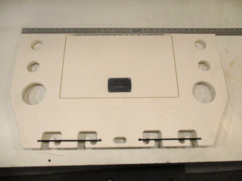 Voyager Marine Boat White Poly Access Hatch Door Panel Rod Holder 33" x ...
