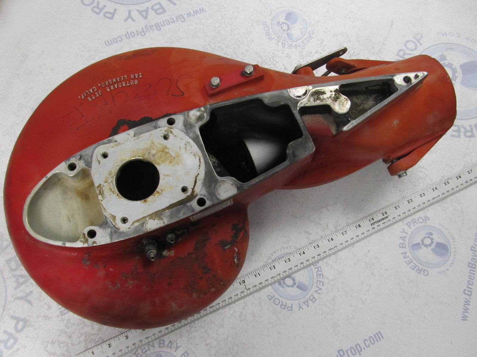 20319 83900 Suzuki Outboard Jet Drive Model W Volute Hsg w/ Exhaust ...