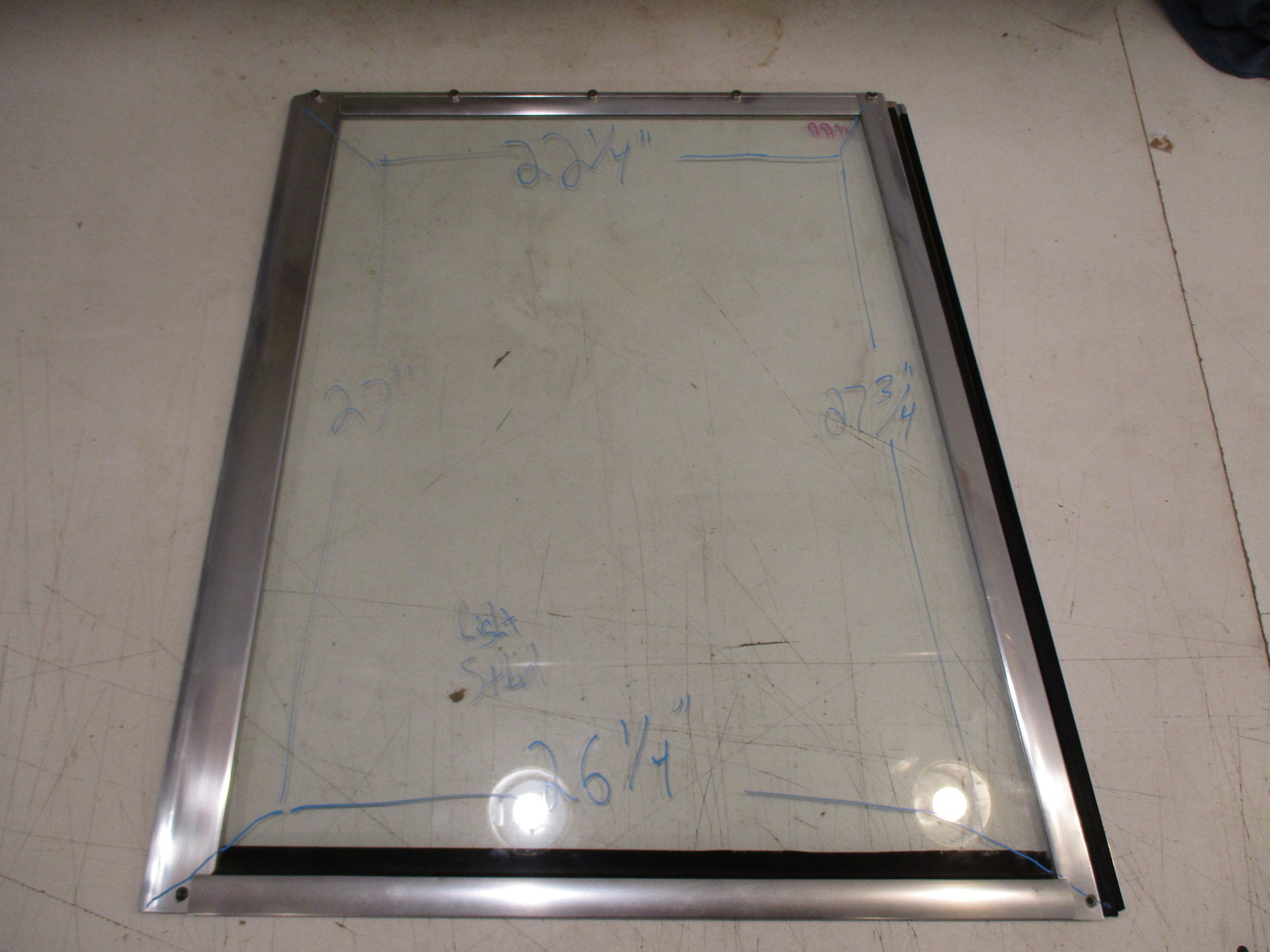 Right Starboard Front Window for Bayliner Capri Windshield 27 3/4" x 26 ...