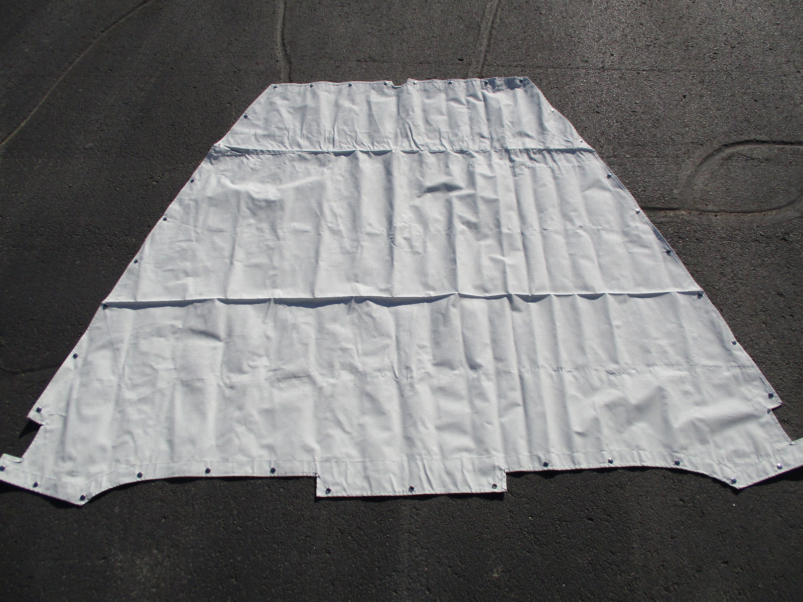 Dufort Gray Canvas Forward Front Bow Cover Alumacraft 175 Nav Sport 04 ...