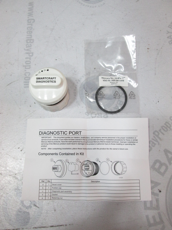 8M0046339 Fits Mercury Smartcraft 10 Pin Diagnostic Port Mount Assembly ...