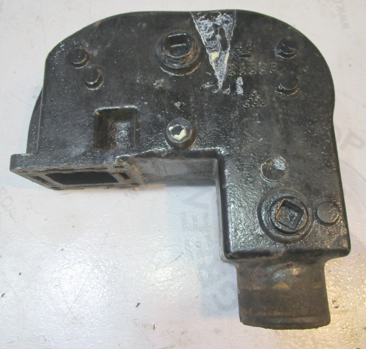 55538A2 Mercruiser 120 160 Stern Drive Exhaust Elbow Riser GM 153 250 ...