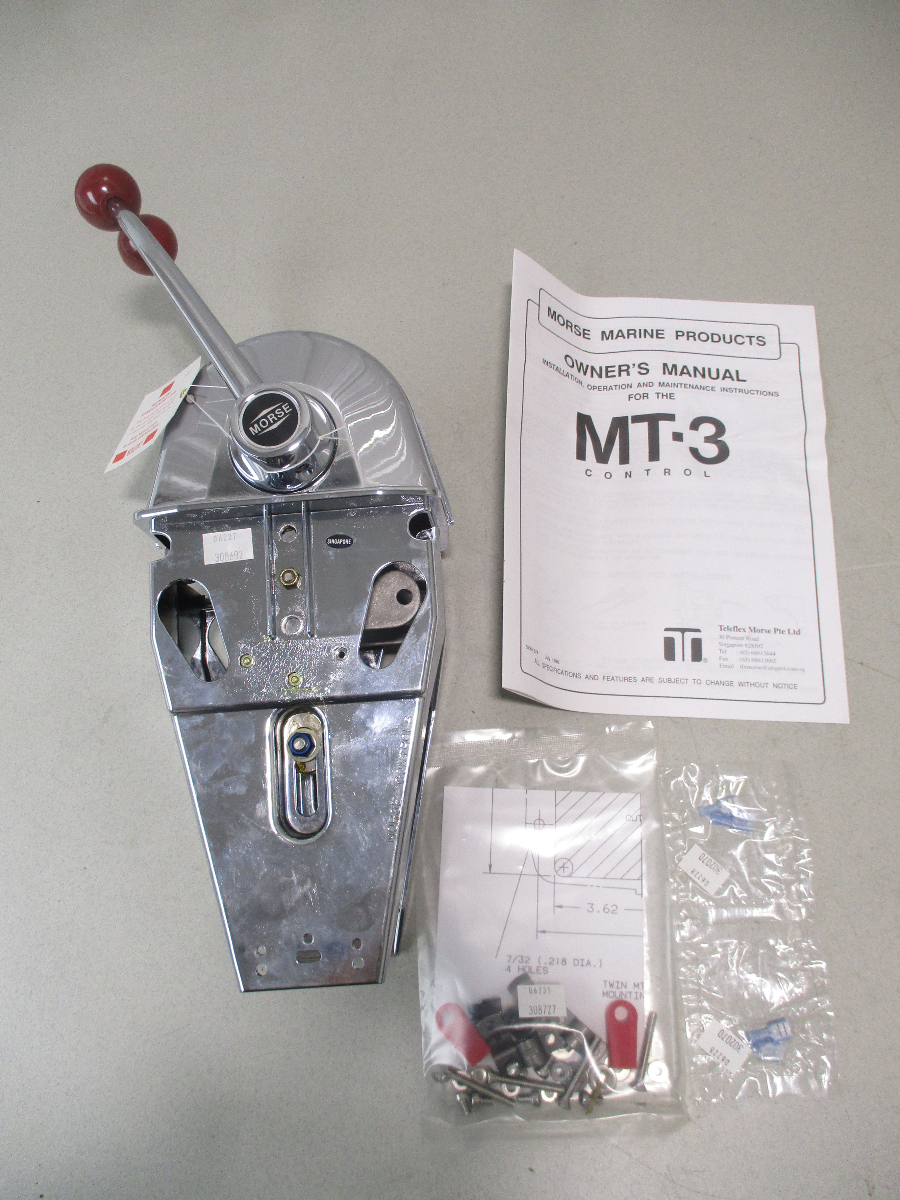 308602 Morse MT-3 DUAL FUNCTION CONTROL Twin w/ Neutral Switch | Green ...