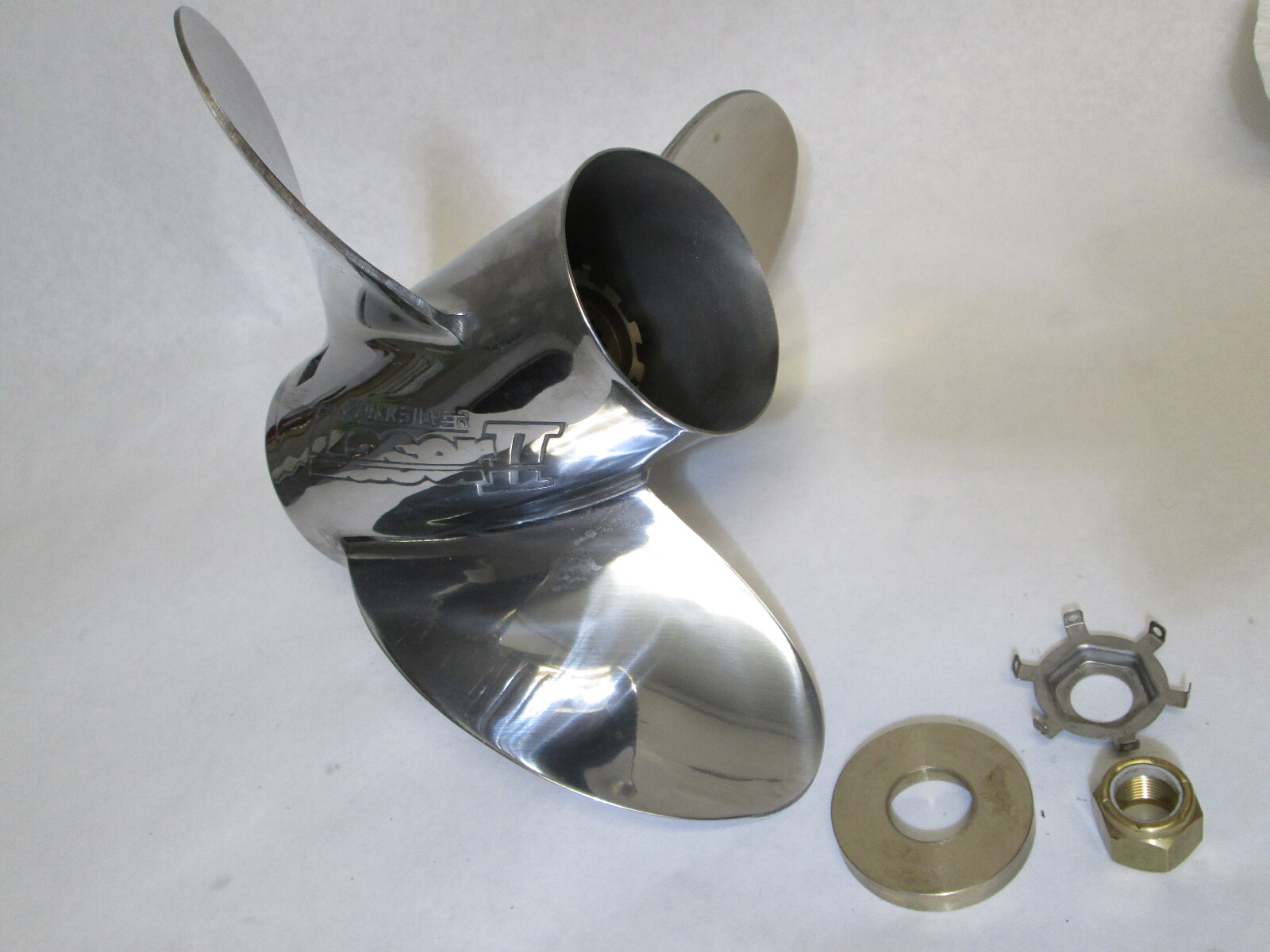 Stainless Steel 24 Pitch Prop Mercury 75-140HP Laser II RIght Hand with Hardware | Green Bay ...